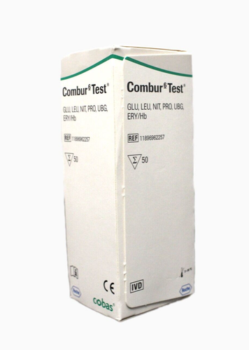 COMBUR 6 Test Teststreifen (50 Stück) Urintest Roche PZN 00838559 MHD ...