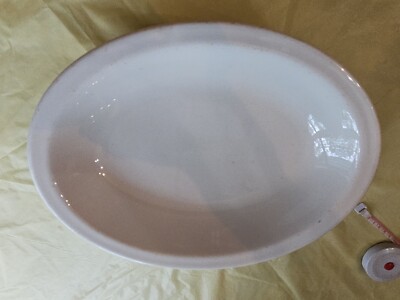 China USQMC 12” Oval Serving Bowl WWII Heavy Mess Hall Restaurant Ware ...