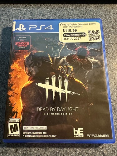 Dead by Daylight (Nightmare Ed) Playstation 4 PS4 With Original Case ...