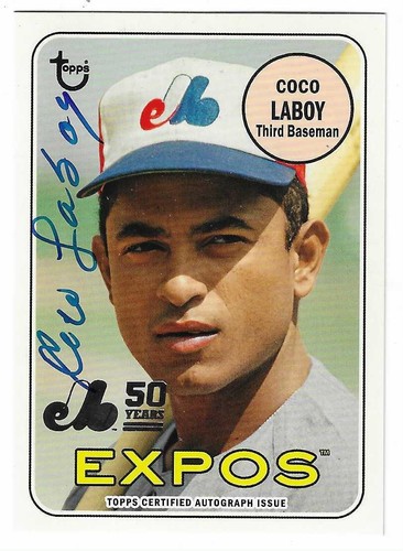2019 Topps Archives Montreal Expos Coco Laboy Autograph Card #MTLA-CL ...