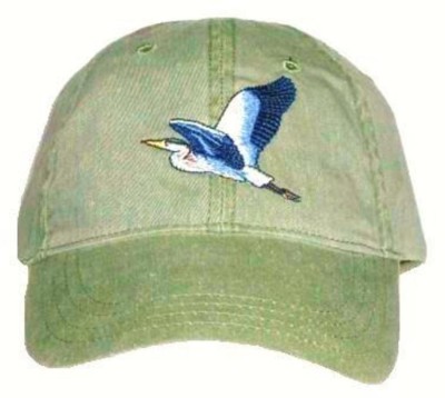 Great Blue Heron Embroidered Cotton Cap NEW Bird Hat | eBay