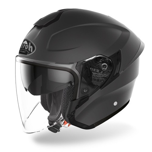 Helmet Jet Fiber Motorcycle Airoh H-20 Dark Grey Matt TG Xs Matt Helmet ...