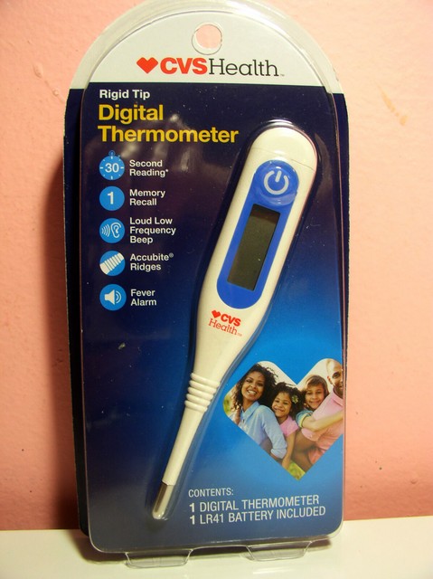 CVS Health Rigid Tip Digital Thermometer 30 Second Reading for sale ...