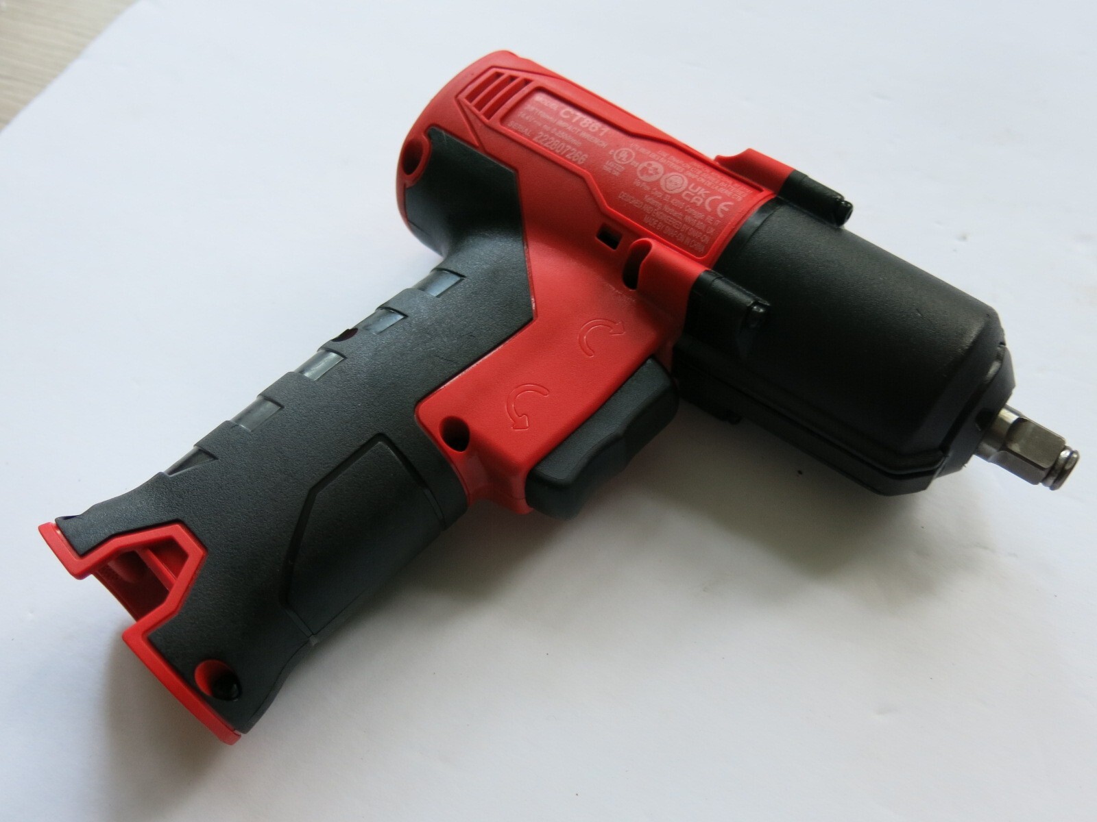 SNAP-ON TOOLS CT861 3/8 Brushless Cordless 14.4v Impact Gun/Wrench FIRE ...