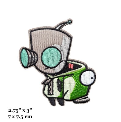 Invader Zim Cartoon Gir Character in Dog Disguise Embroidered Iron On ...