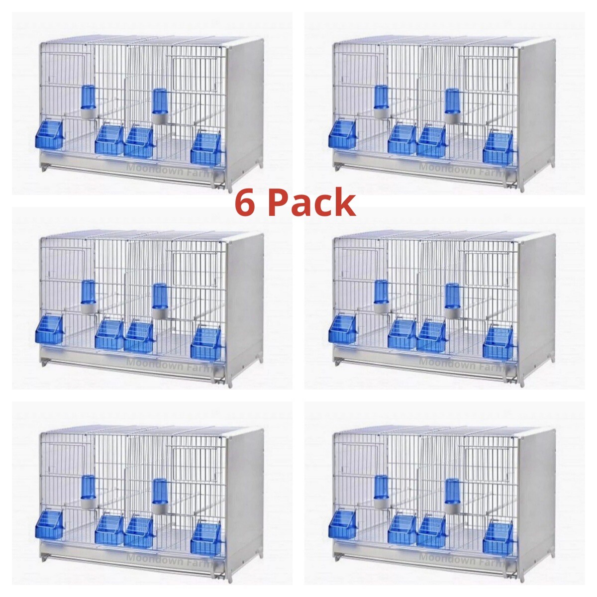 Double Breeding Cage 58cm Italian Quality Cage for Canary, Finch ...