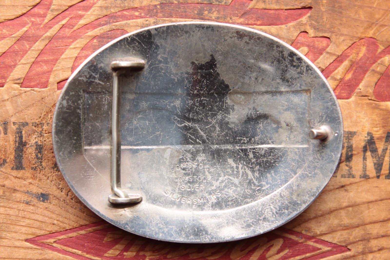 Vintage Comstock Silver Cowboy Calf Roping 1973 Western Trophy Belt ...