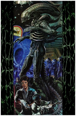 ALIEN Puzzle Xenomorph Retro Horror 11 x 17 Reproduction Poster ...