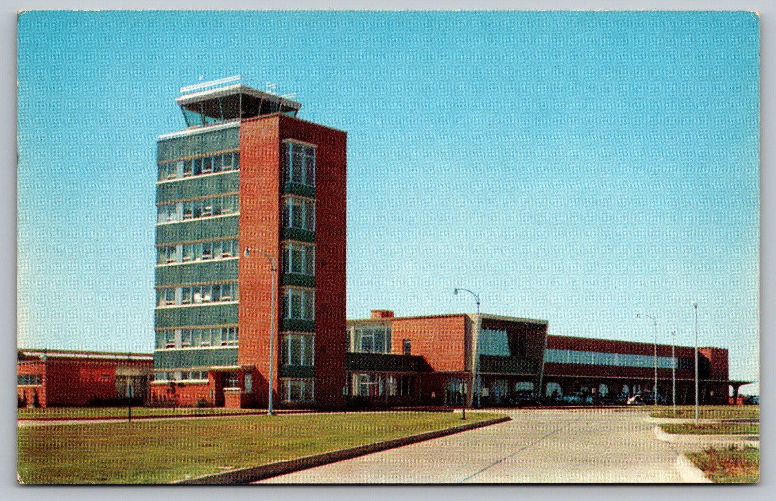 Postcard Municipal Airport Administration Building Wichita Kansas VTG ...