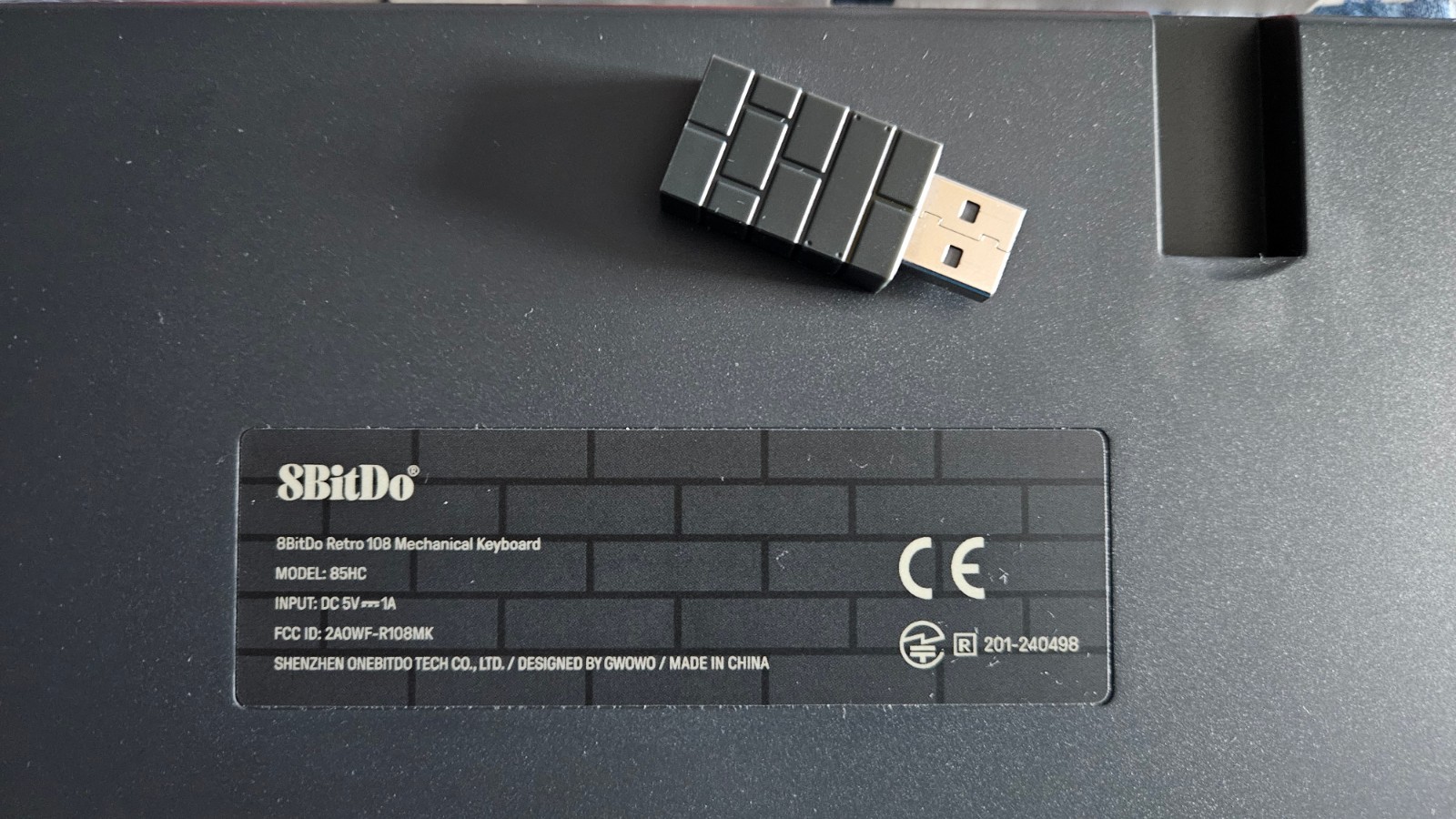 8BitDo Retro108 mechanical keyboard | dasher keycaps & 2 super button ...