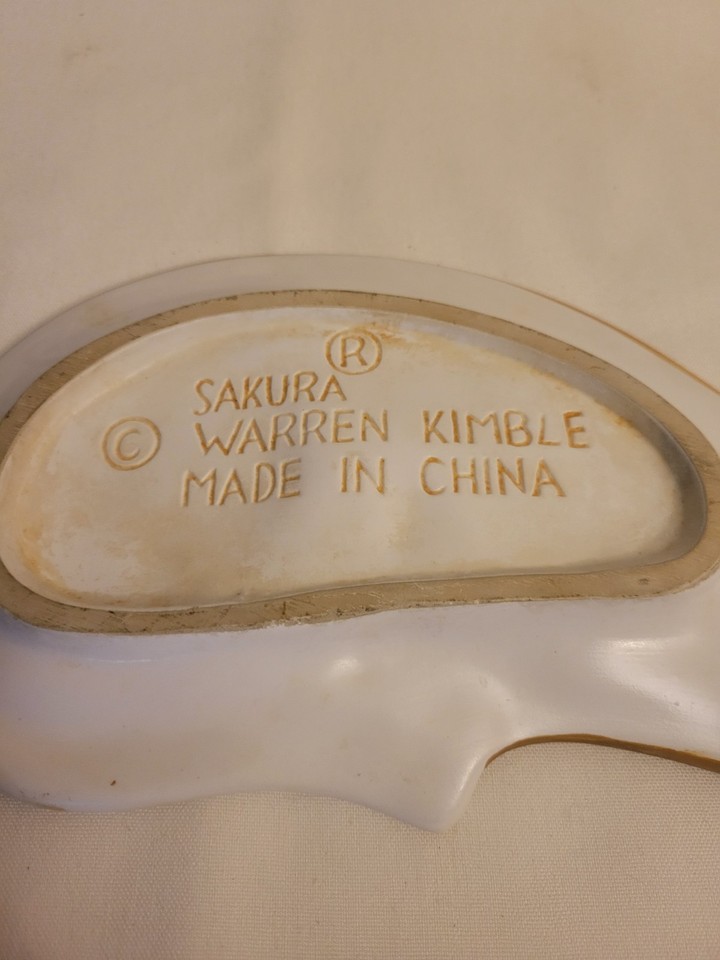 VTG. WARREN KIMBLE CAT COLLECTION SAKURA BY ONEIDA SPOON REST | eBay