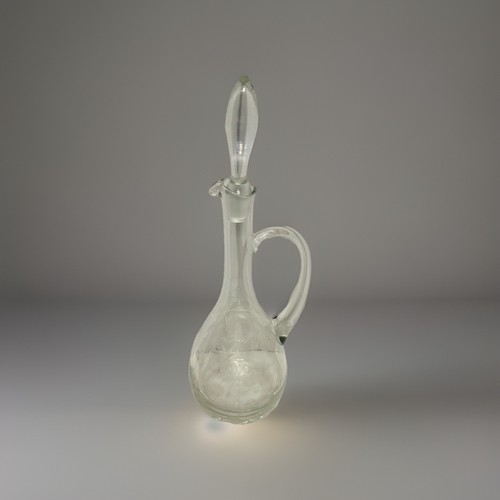 Vtg. Hand Blown Handled Romanian Lead Crystal Floral Red Wine Floral ...