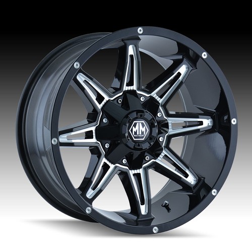 Mayhem 8090 Rampage Gloss Black Milled 20x9 8x170 0mm (8090-2970M ...
