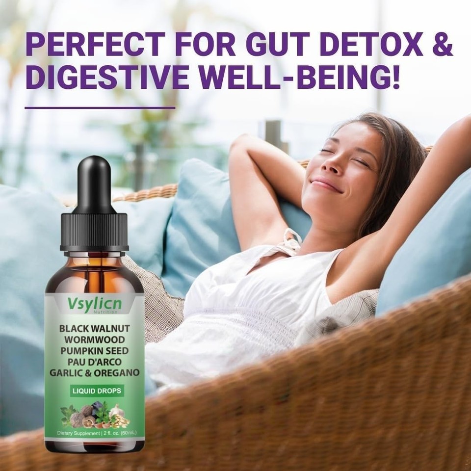 Parasite Cleanse Tincture/Extract - Wormwood, Black Walnut Hull, Clove ...