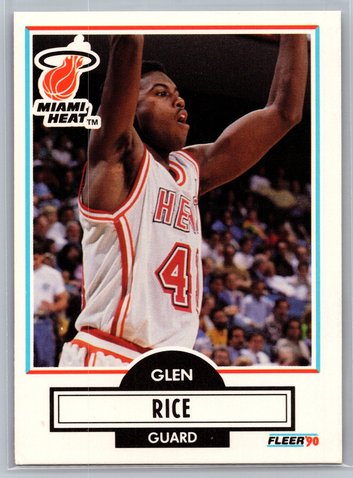 1990 Fleer #101 Glen Rice Miami Heat | eBay