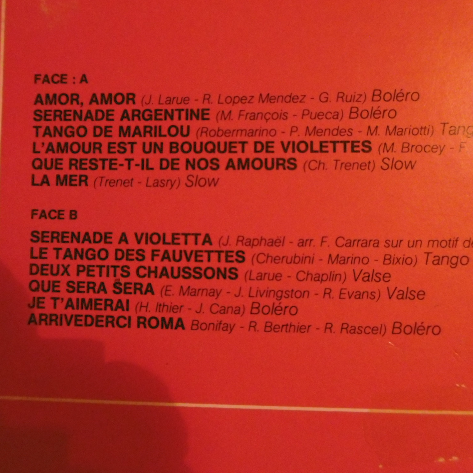 33 RPM Jean Raphael Disk LP 12 " La Sea - LOVE Bouquet Of Purple ...