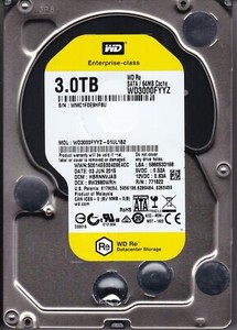 Western Digital WD3000FYYZ-01UL1B2 HBRNNVJAB JUN 2015 3TB SATA 3.5" HDD ...