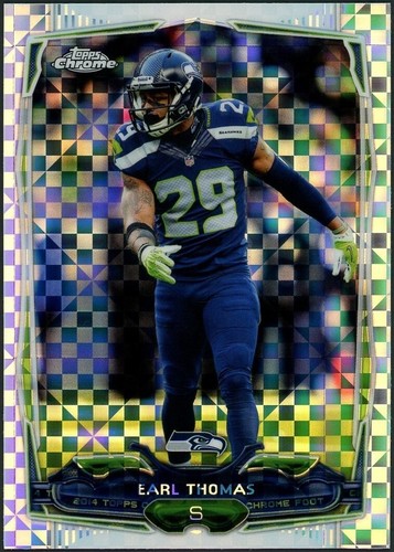 2014 Topps Chrome Earl Thomas Xfractor Card #95 | eBay