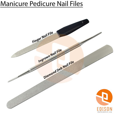 3Pcs Chiropody Ingrown Toenail Files Diamond Deb Nail File Beauty Tools ...