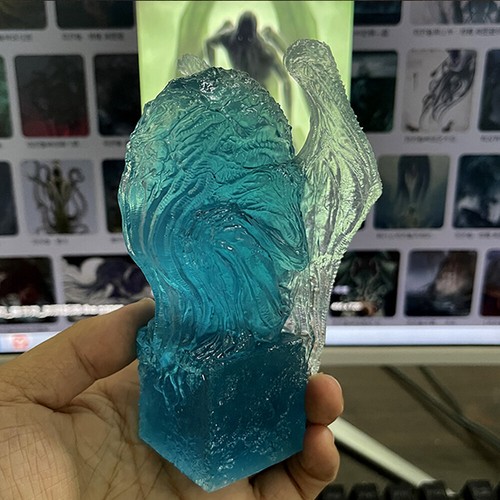 Cthulhu Statue Resin Figure GK Model 4.7in Display Transparent Blue ...