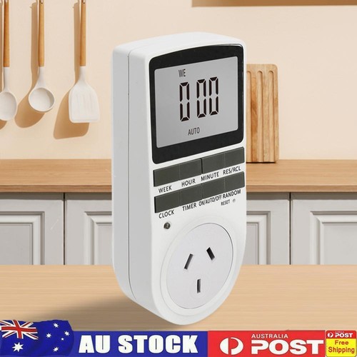 Digital Timer Switch Socket Electric Programmable Power 240V AU Plug Clock NEW | eBay