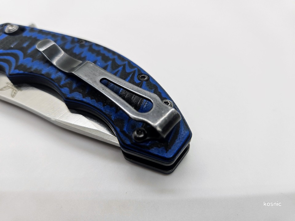 Benchmade 300S-1 Butch Ball AXIS Lock Flipper 154CM Combo Blade Blue ...