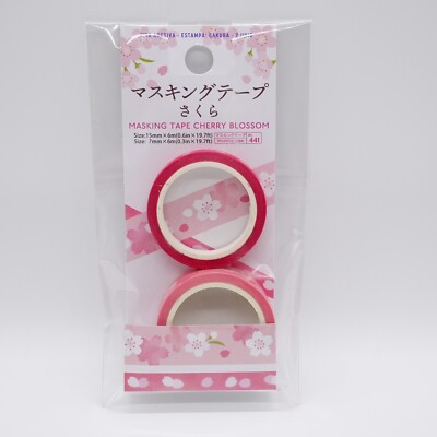 Daiso Japan Sakura Cherry Blossom Masking Tape Stickers Set of 2 | eBay