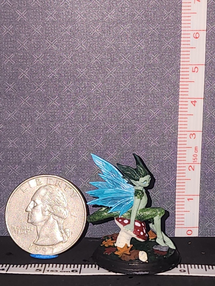 3D hand painted DND fairy on mushroom | eBay