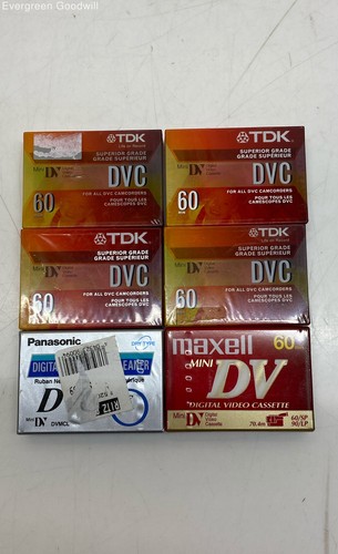 TDK/Maxell/Panasonic Blank Mini DV Cassette Tapes - Sealed | eBay