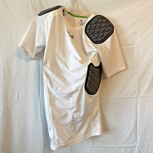 NEW Schutt Adult Small Padded White Football Compression Protection ...
