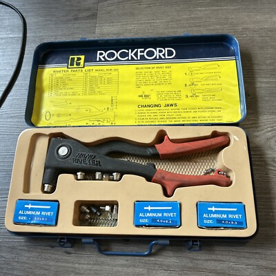 I) Rockford Riveter With Rivets And Case RHR 100 | eBay