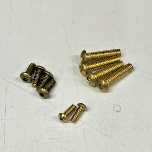 HARLEY BRASS HANDLEBAR SWITCH HOUSING MOUNT BOLTS 2015 - up Softail ...