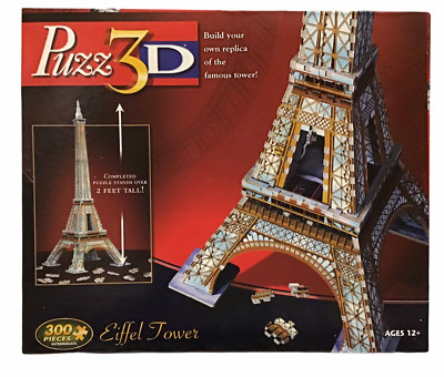 Puzz 3D Eiffel Tower 3D Puzzle 300 Pieces Stands over 2 Feet Tall when complete | eBay