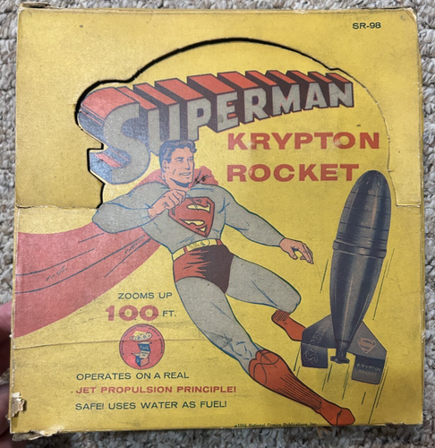 1956 SUPERMAN KRYPTON ROCKET toy w DISPLAY Box DC SR-98 Rare | eBay