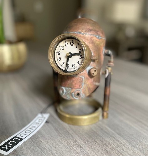 Pendulux Vintage Nautical Themed Diver Helmet Desk Clock | eBay