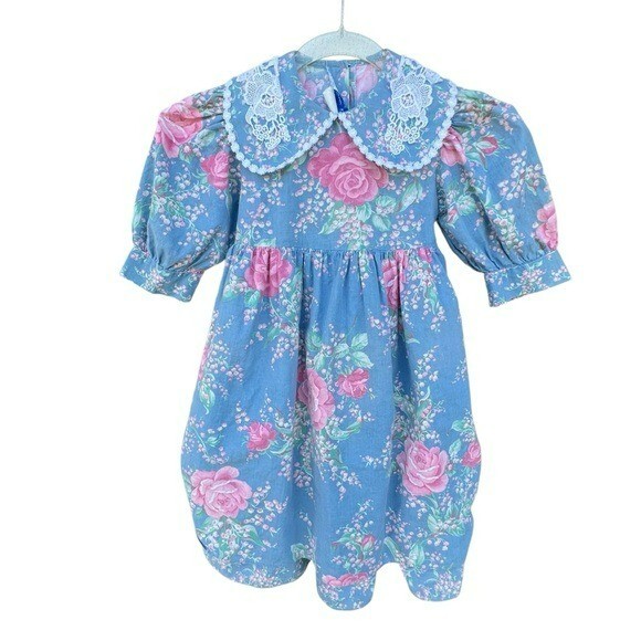 Vintage Sarah Kent Cottagecore Floral Prairie Dress 8… - Gem