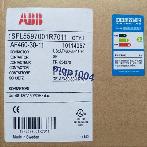 One New ABB AF460-30-11 1SFL597001R7011 AC Contactor Expedited Shipping ...