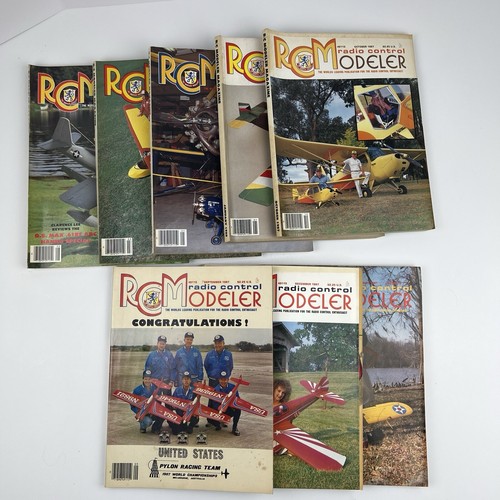 LOT OF 18 RC Modeler Magazines 1987 88 90 Radio Control Airplane Hobby ...