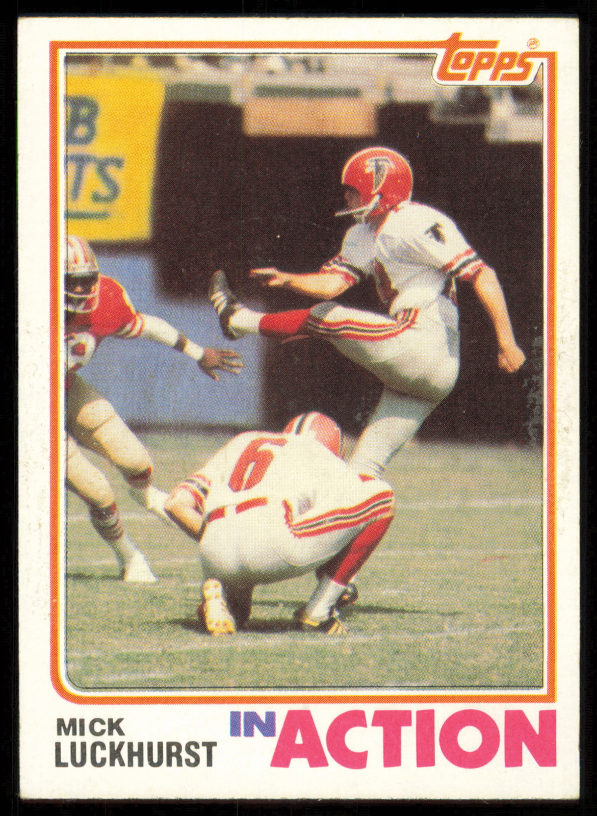 1982 Topps Football In Action #287 Mick Luckhurst Atlanta Falcons | eBay