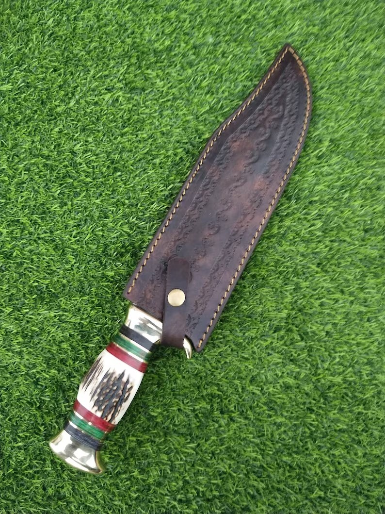 Custom Handmade Hunting Knife, Camping knife, Bushcraft knife, Gift ...