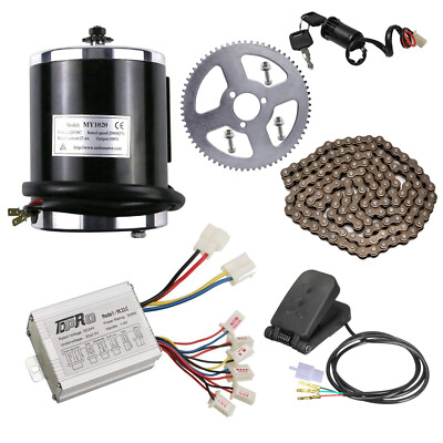 24V 500w Brush Motor Kit Controller Sprocket Electric Go Kart Scoote ...