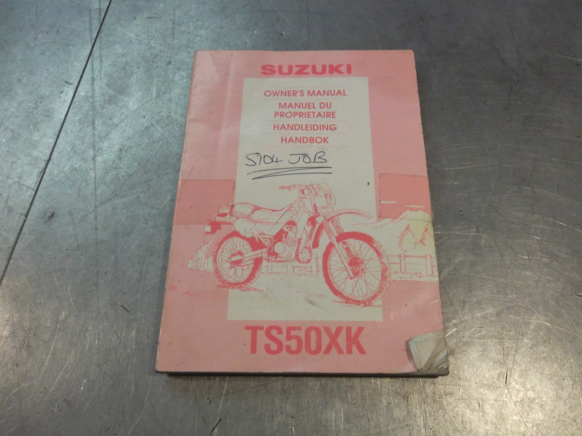 SUZUKI TS50 Gaucho Assembly Pre-Delivery Service Manual, 60% OFF
