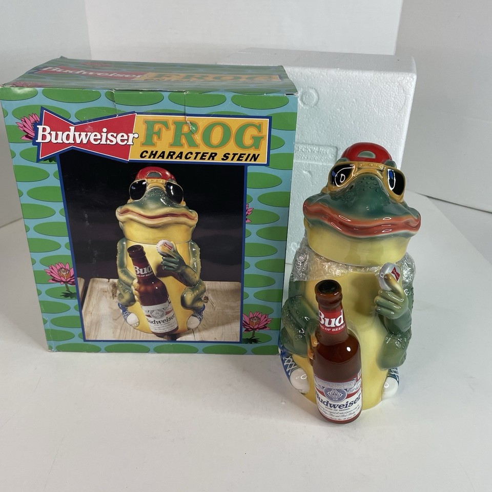Vintage Budweiser Frog Character Stein 1996 Limited Edition #5863 / ...