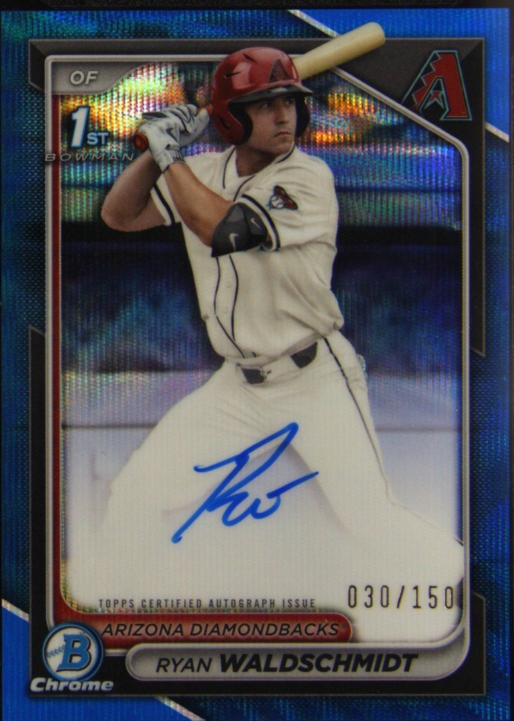 2024 Bowman Draft - Chrome Prospect Autographs Ryan Waldschmidt #CPA-RW ...