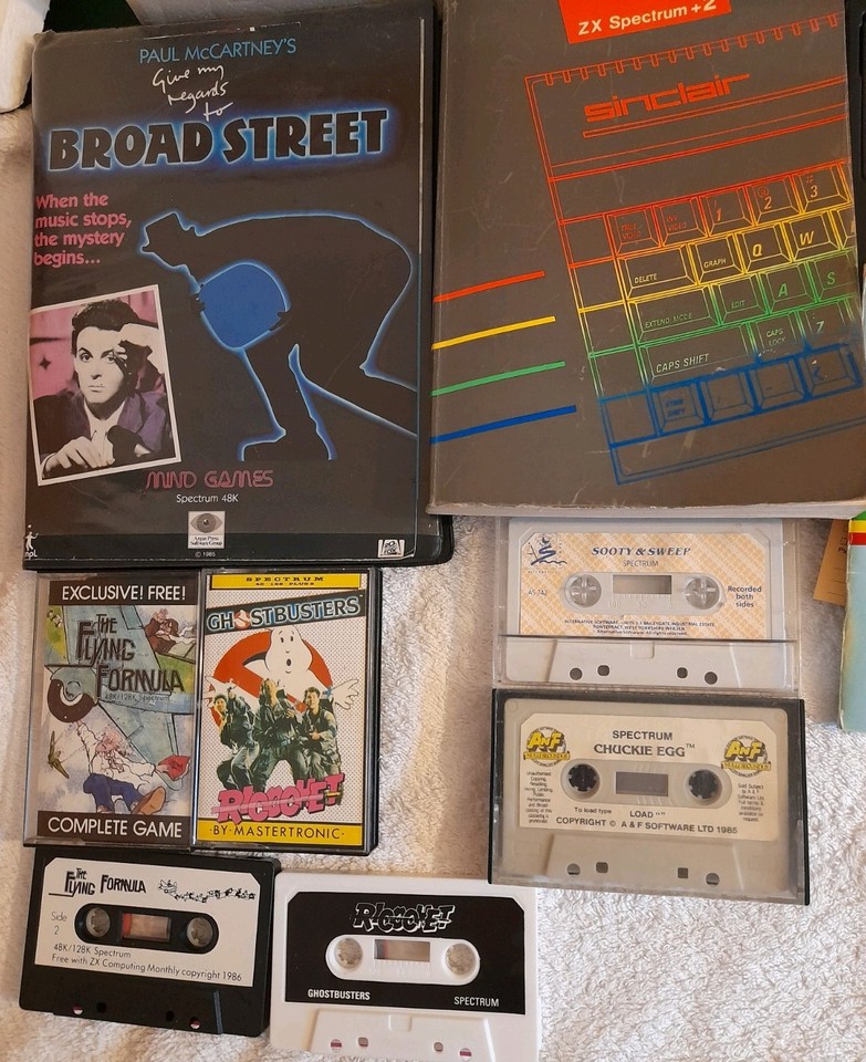 Sinclair 128k ZX Spectrum +2 Computer Set Up & Games - Tested And ...