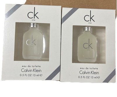 Calvin Klein CK One Eau De Toilette 0.5 fl oz Splash Unisex 2 Packs | eBay