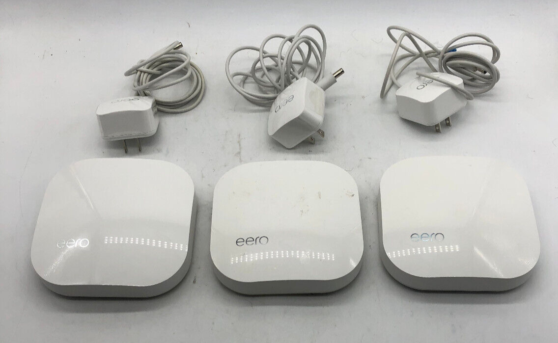 EERO 1st Generation Dual Band Wi-Fi Router A010001 (LOT OF 3 ...