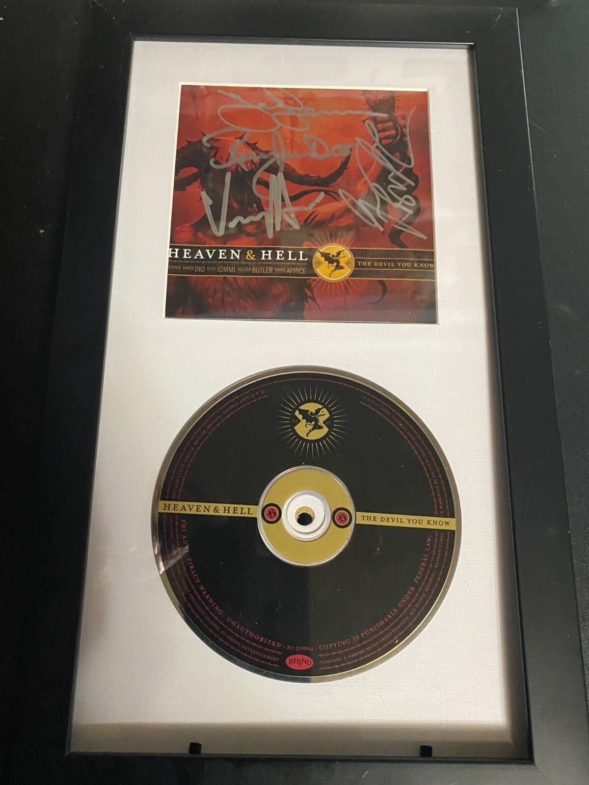 BLACK SABBATH/ HEAVEN AND HELL THE DEVIL YOU KNOW CD COVER SIGNED | eBay