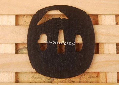 Space Polygon Iron Tsuba Handguard for Japanese Samurai Katana ...