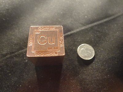 COPPER 10 OZ CUBE-SQUARE 10 OUNCE 99.9% PURE FINE COPPER | eBay
